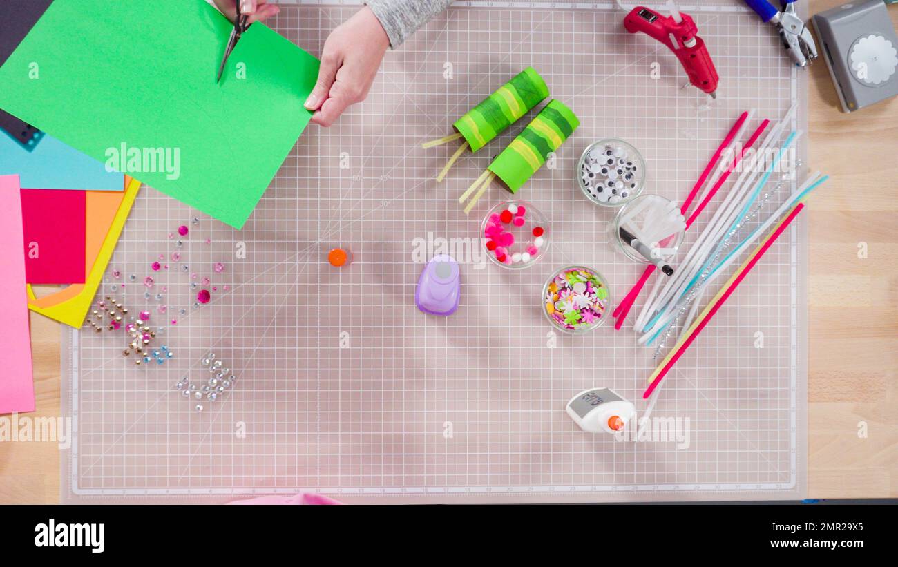 Kids craft project Stock Photo - Alamy