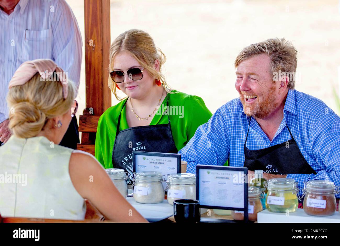 Oranjestad, Aruba. 31st Jan, 2023. King Willem-Alexander, Queen Maxima ...