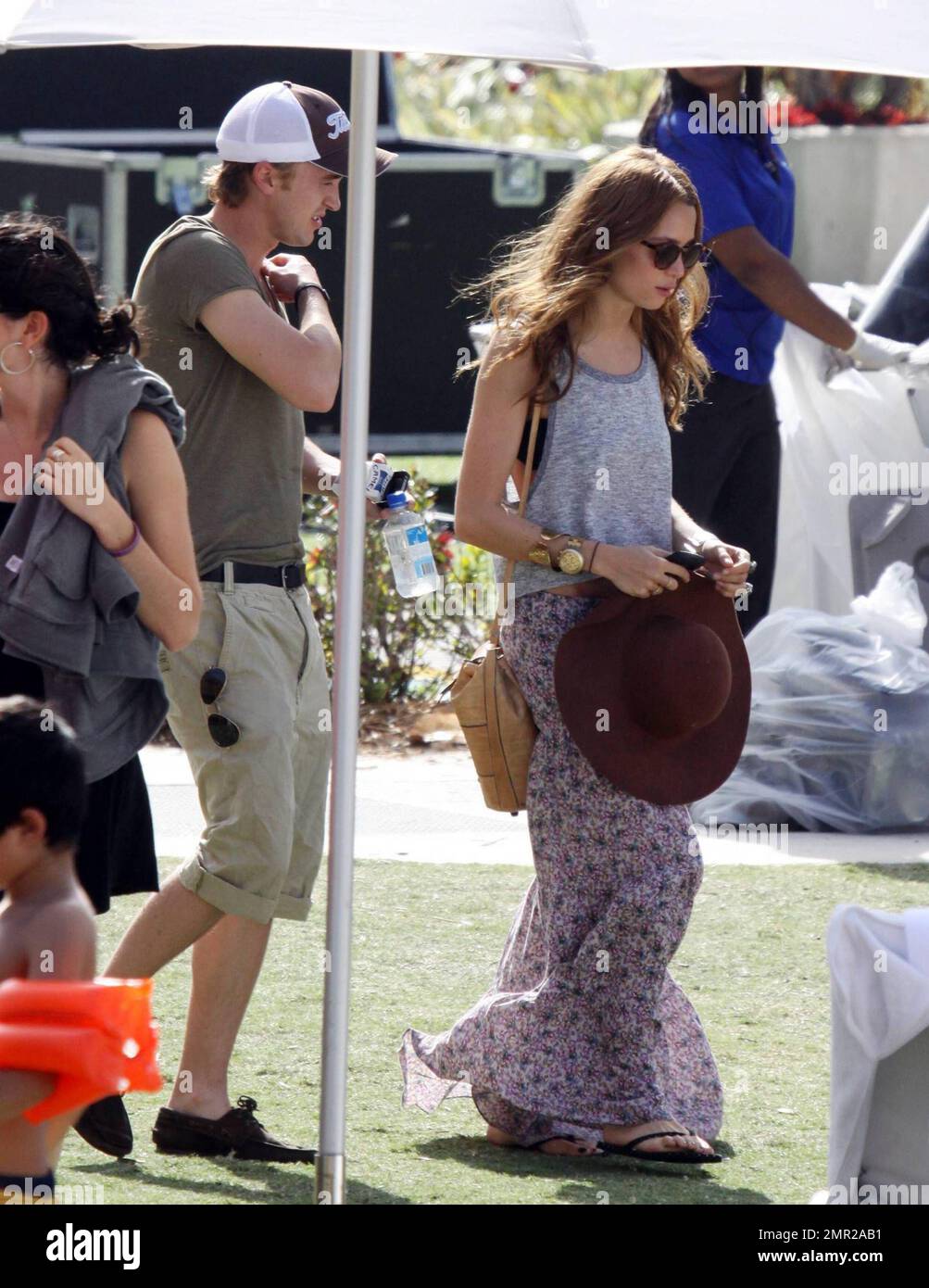 Tom Felton and his girlfriend Jade Olivia spend the last day of 2010 ...