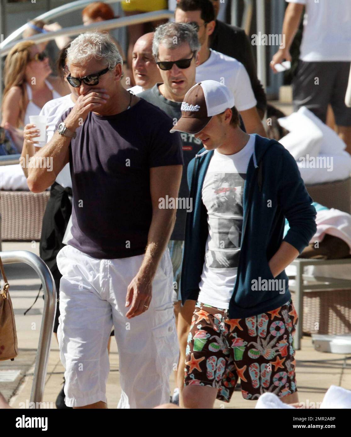 Harry Potter baddie, Tom Felton, emerges on New Years Day to enjoy a ...
