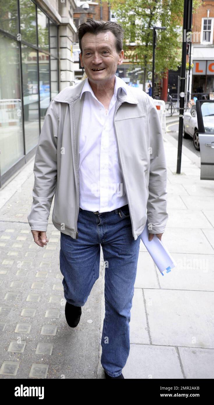 The Undertones' Fergal Sharkey arrives at the BBC. London, UK. 4/30/10 ...