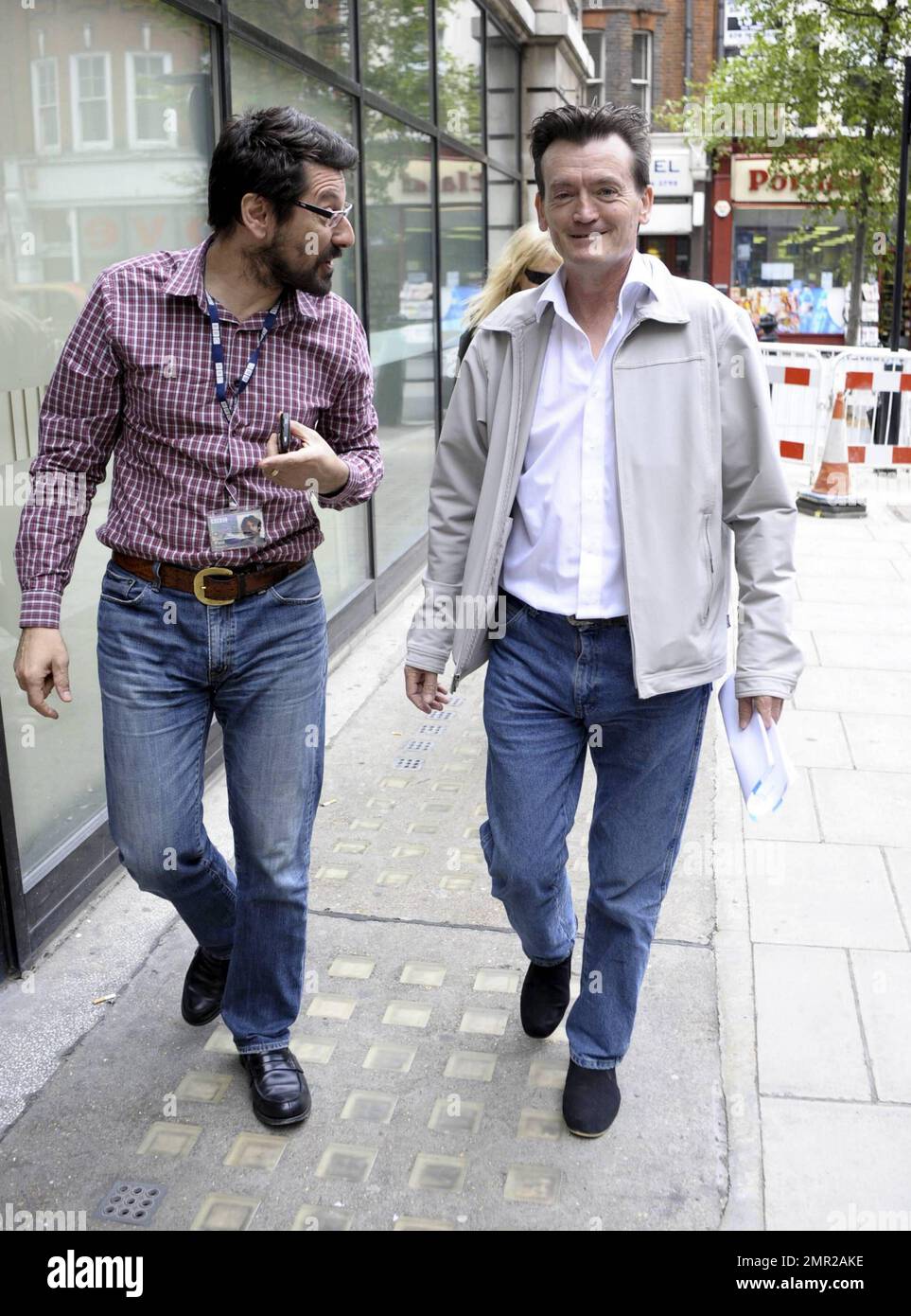 The Undertones' Fergal Sharkey arrives at the BBC. London, UK. 4/30/10 ...