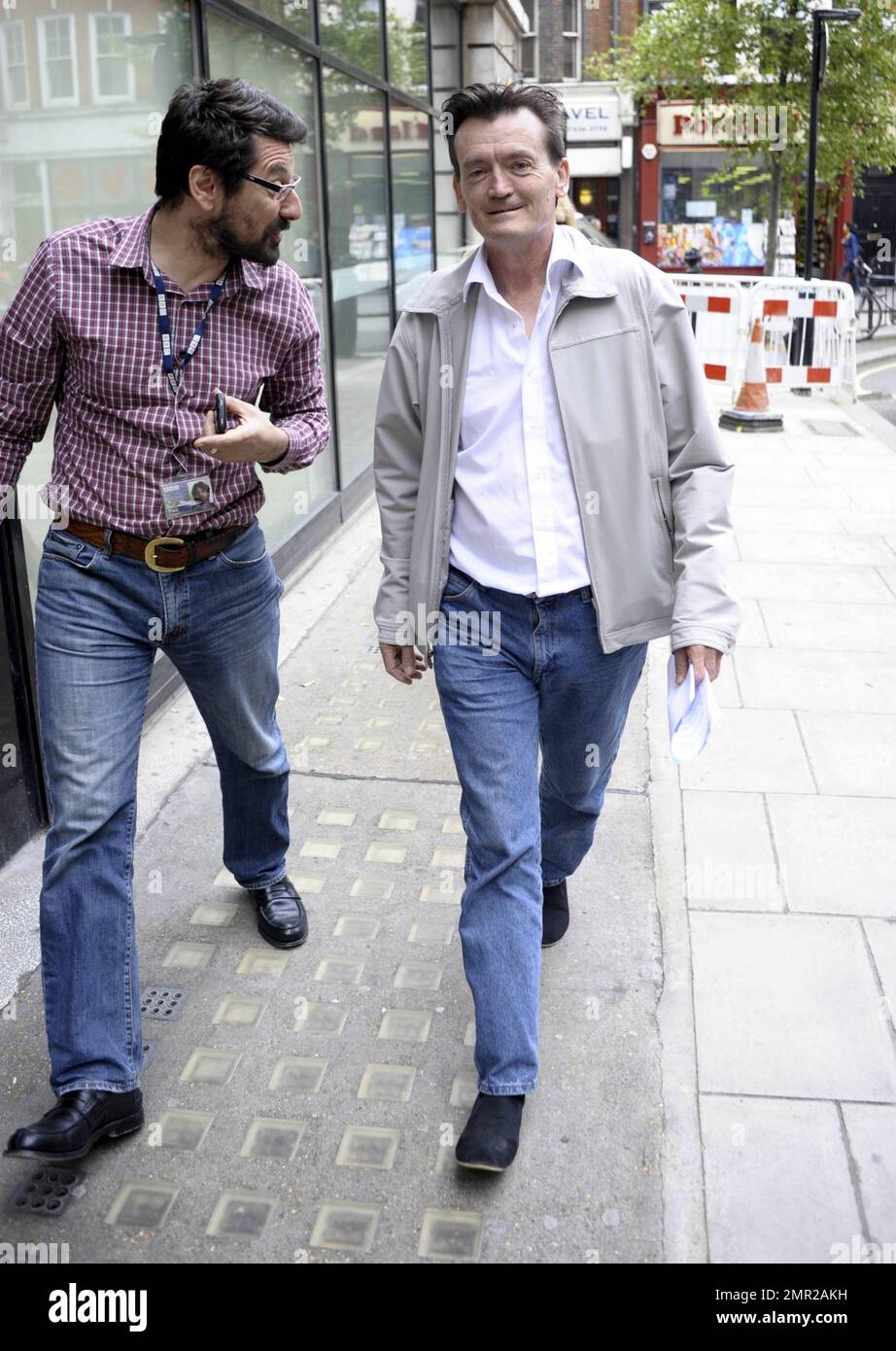 The Undertones' Fergal Sharkey arrives at the BBC. London, UK. 4/30/10 ...