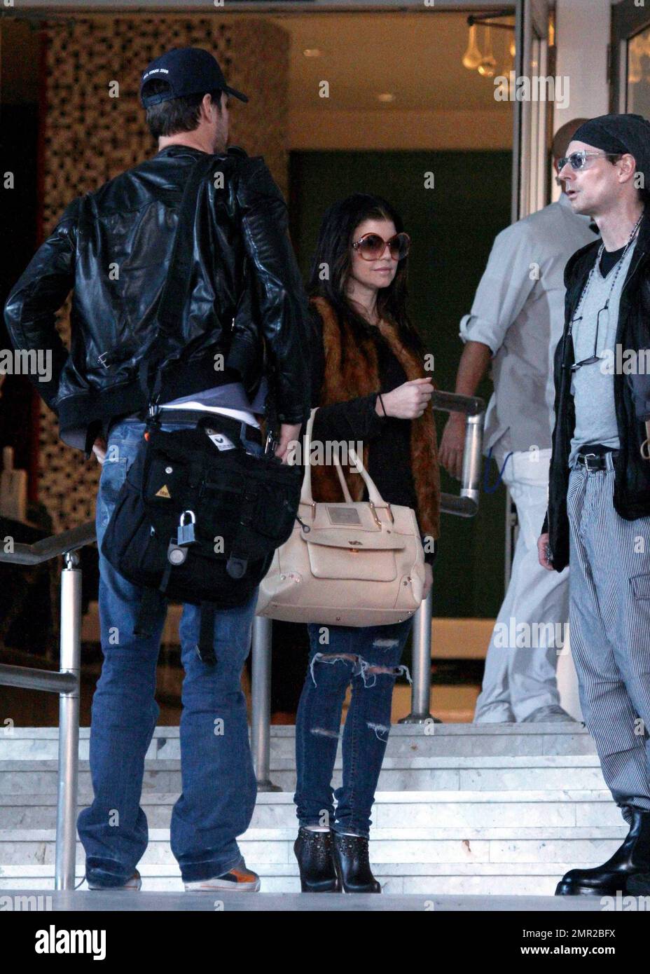 Fergie and Josh Duhamel arrive in Miami. The couple is in town to ...