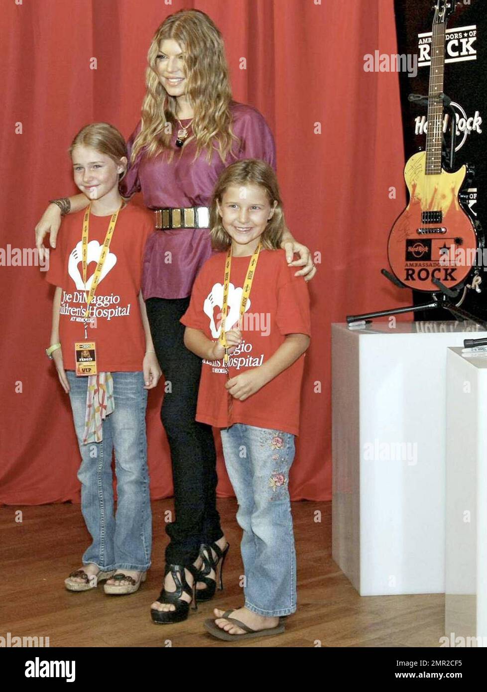 Pop and R&B singer Fergie appears at the Hard Rock Cafe in the Seminole ...