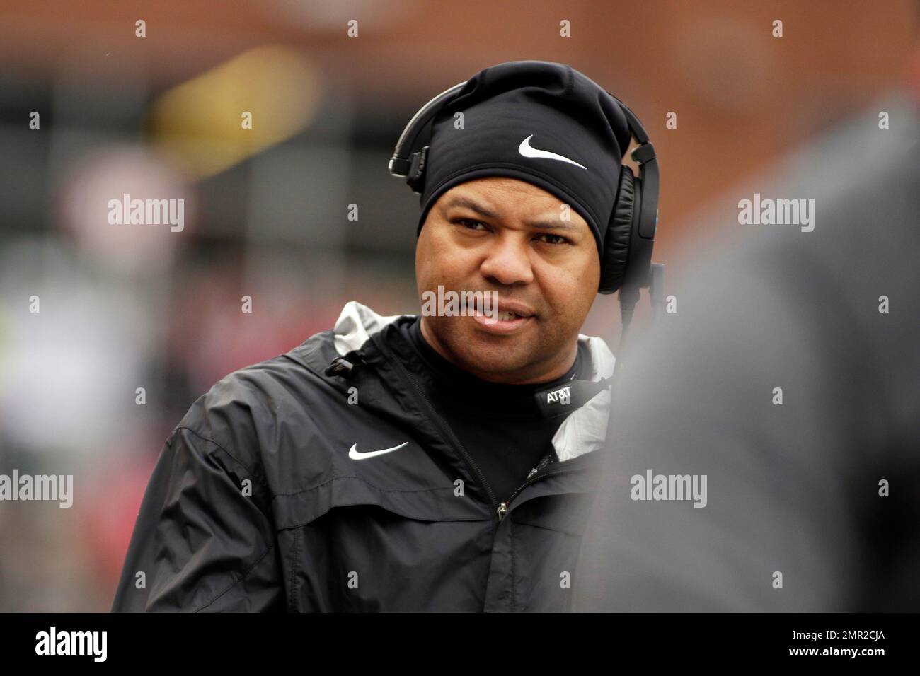 Stanford head coach David Shaw walks on the sideline during the first ...