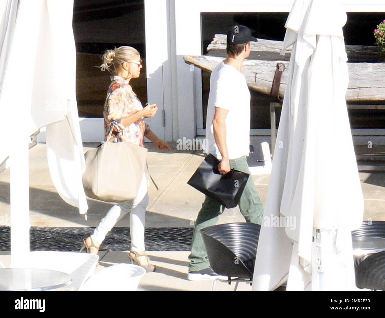 XCLUSIVE!! Black Eyed Peas singer Fergie and husband Josh Duhamel enjoy ...