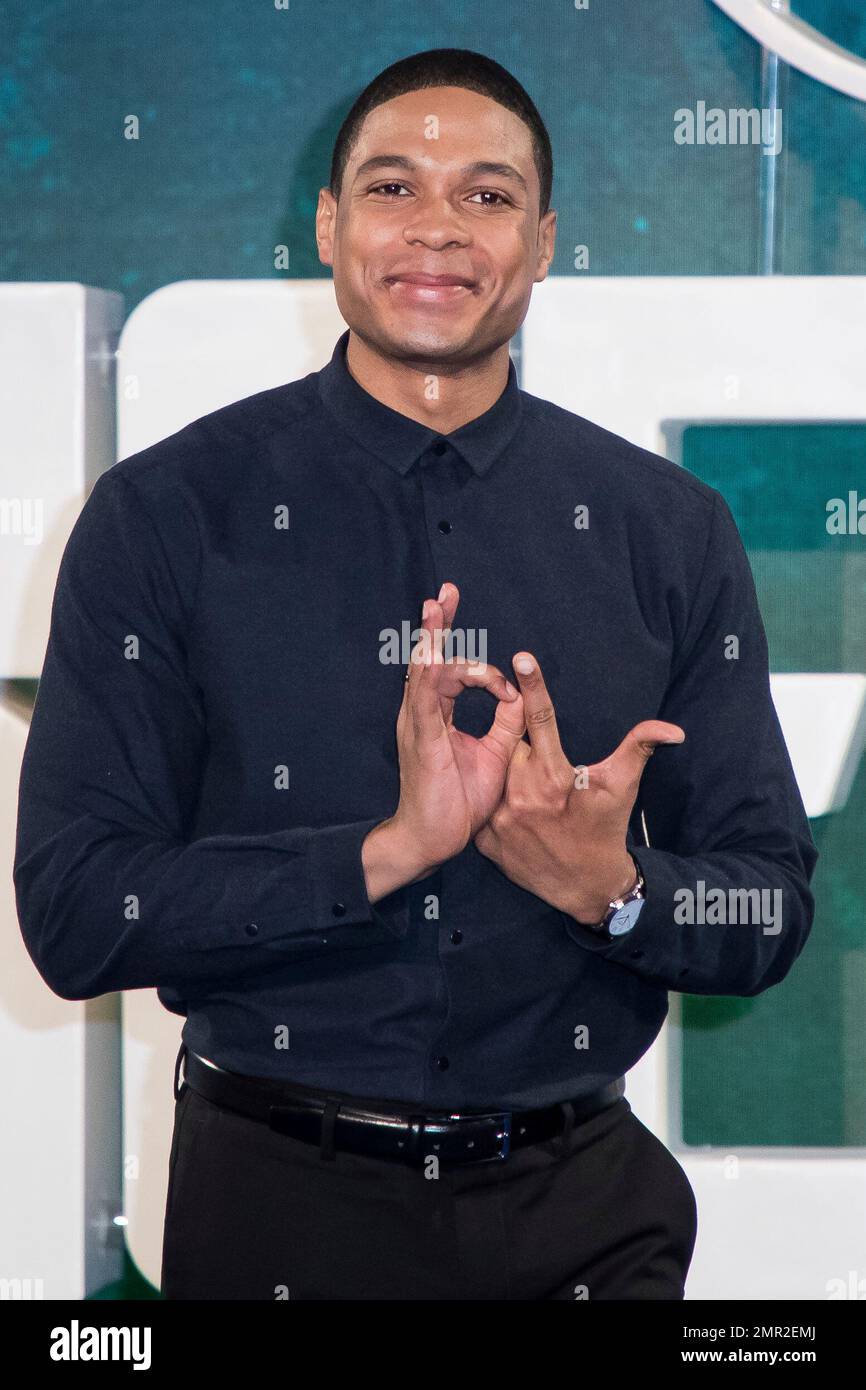 Actor Ray Fisher poses for photographers at a photo call to promote the ...