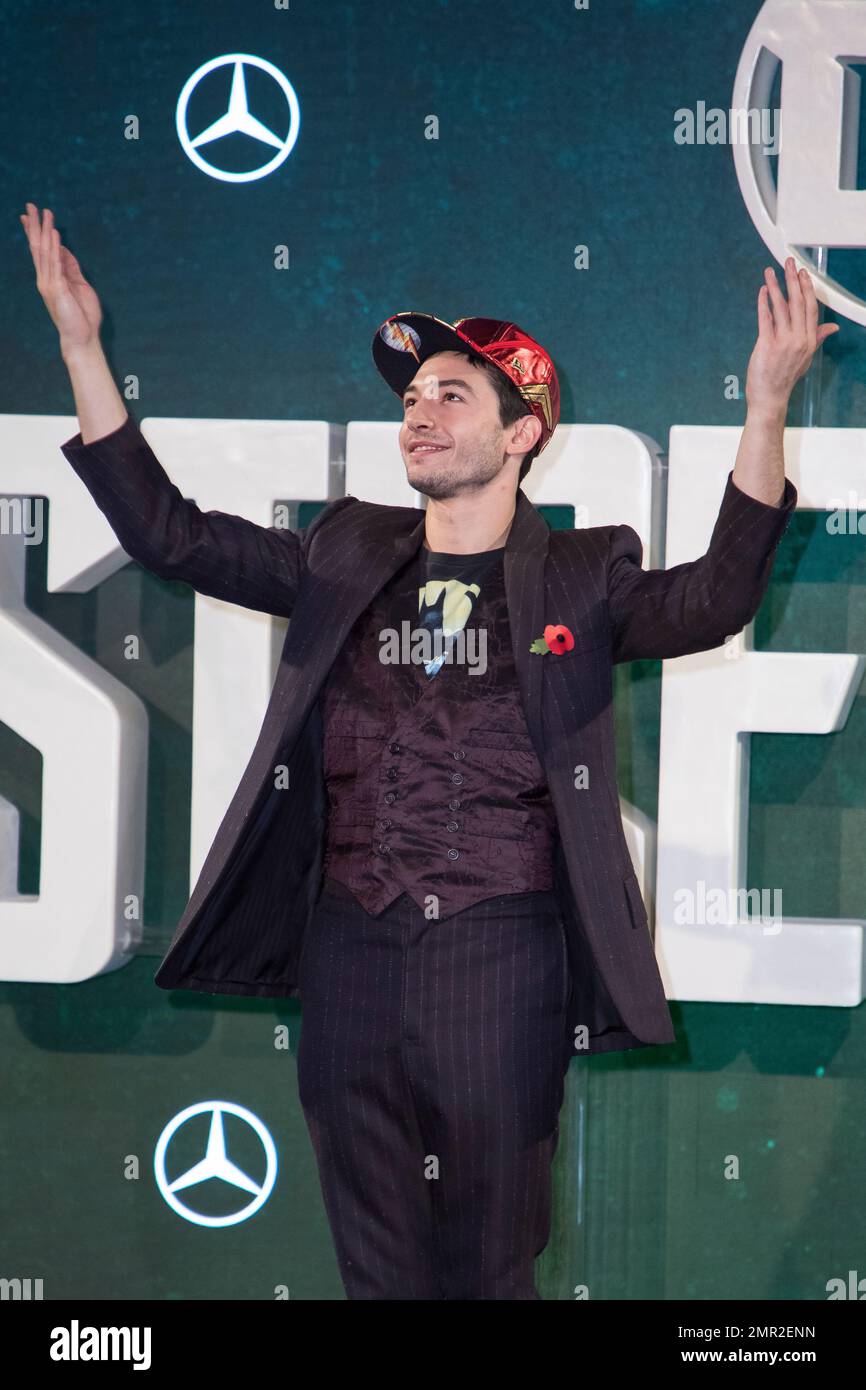 Actor Ezra Miller poses for photographers at a photo call to promote ...