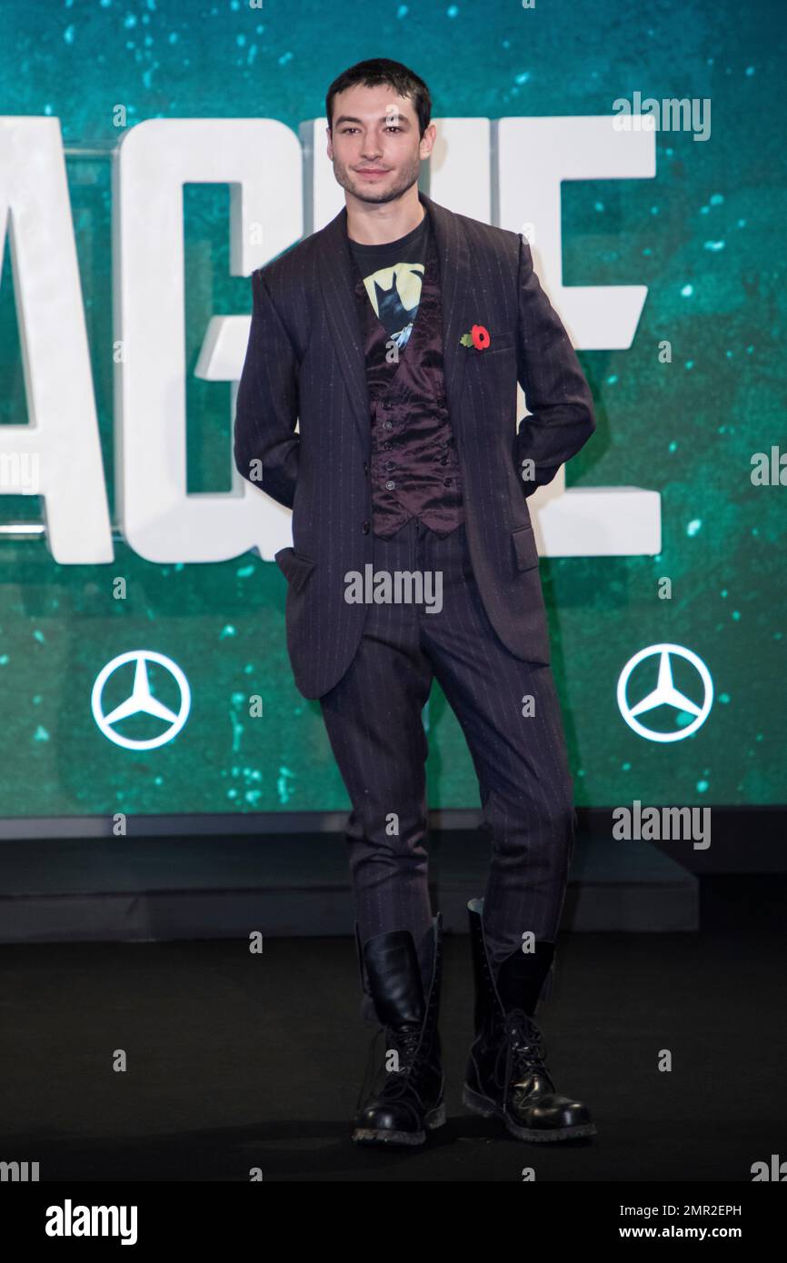 Actor Ezra Miller poses for photographers at a photo call to promote ...