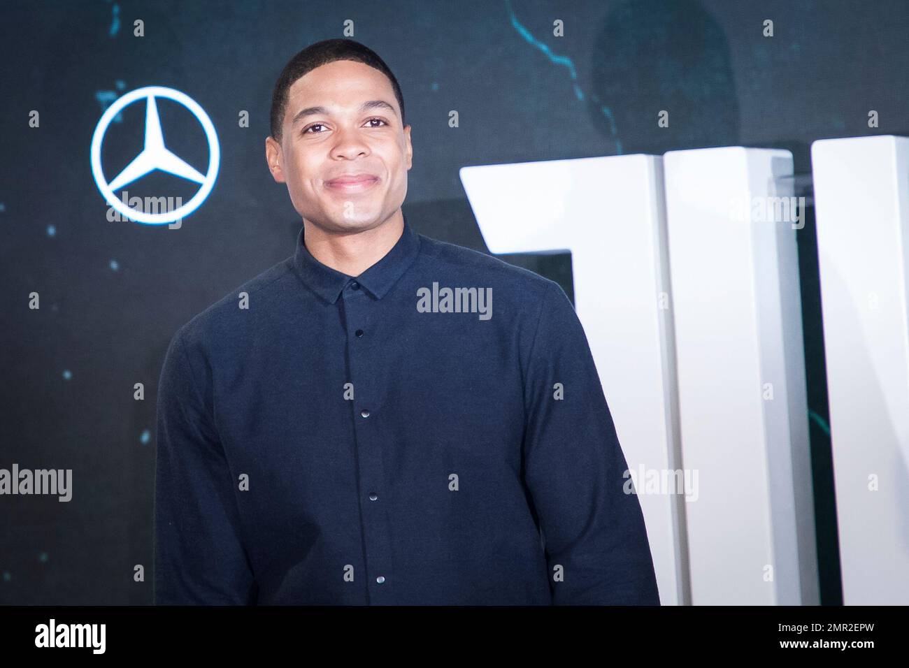 Actor Ray Fisher poses for photographers at a photo call to promote the ...
