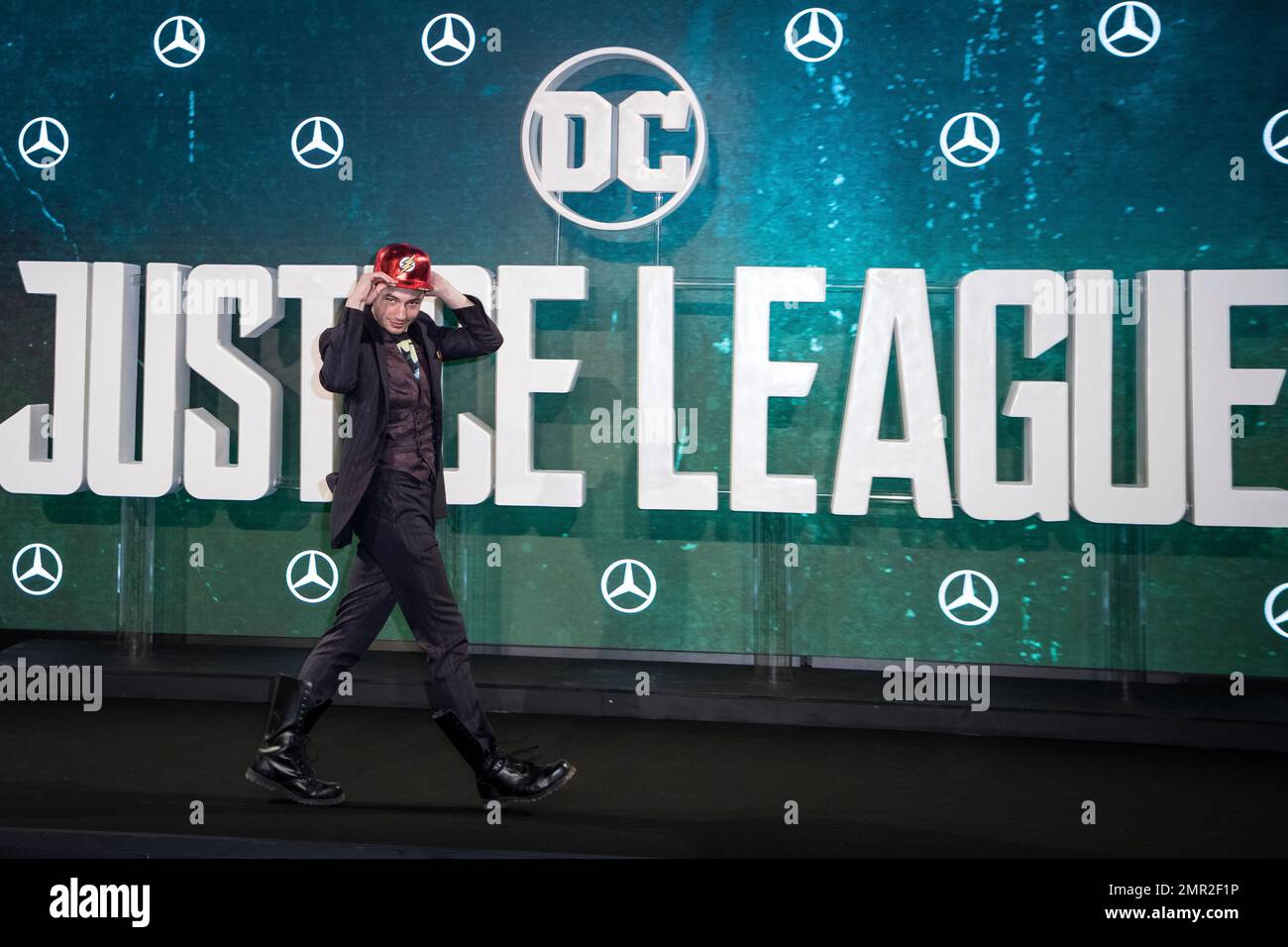 Actor Ezra Miller poses for photographers at a photo call to promote ...