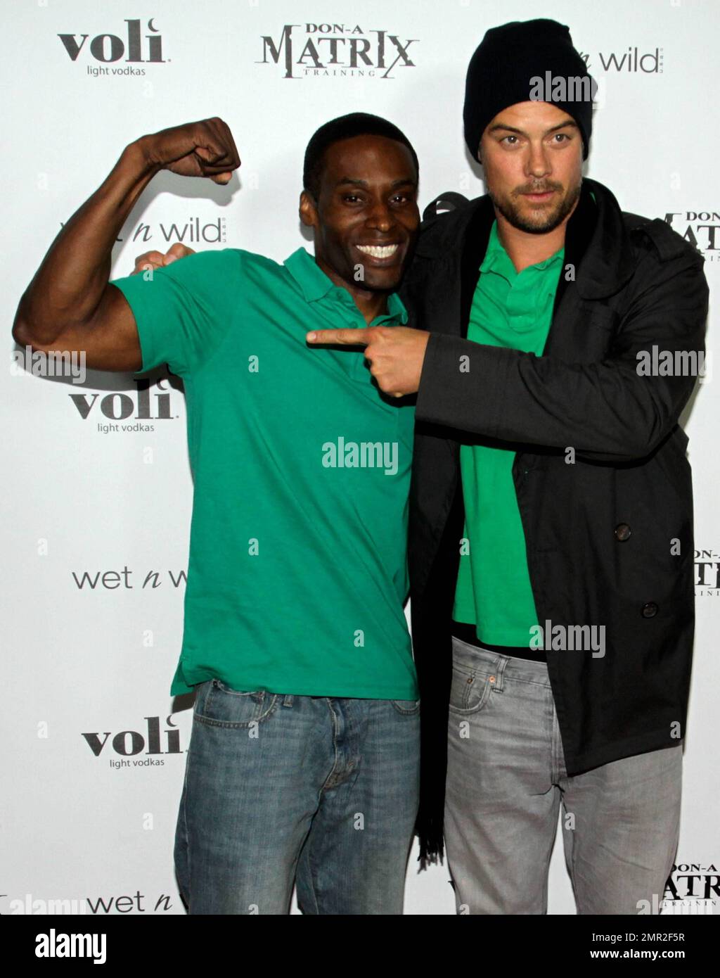 Actor Josh Duhamel and trainer Don-A-Matrix arriving at the launch of ...