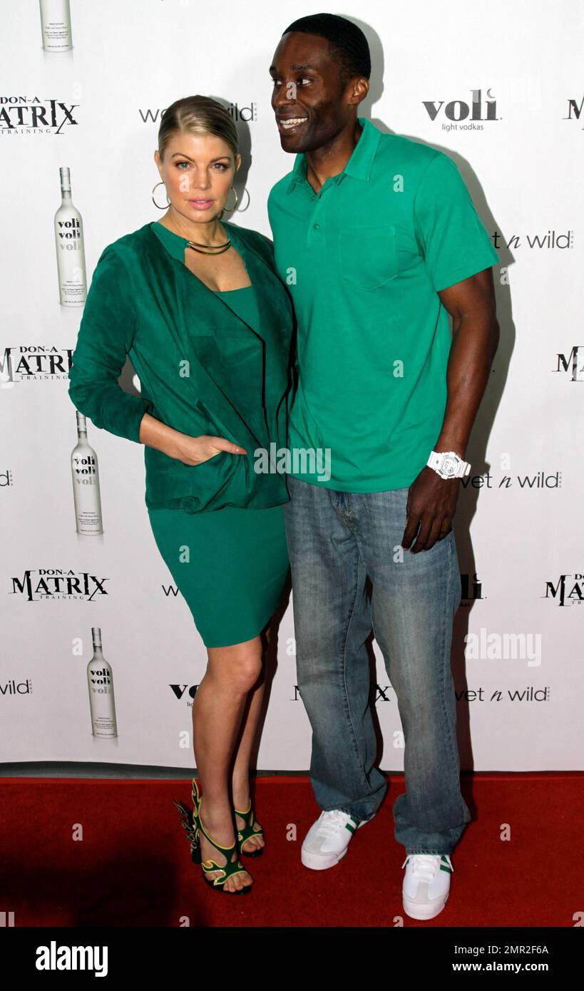 Singer Fergie and trainer Don-A-Matrix arriving at the launch of Don-A ...