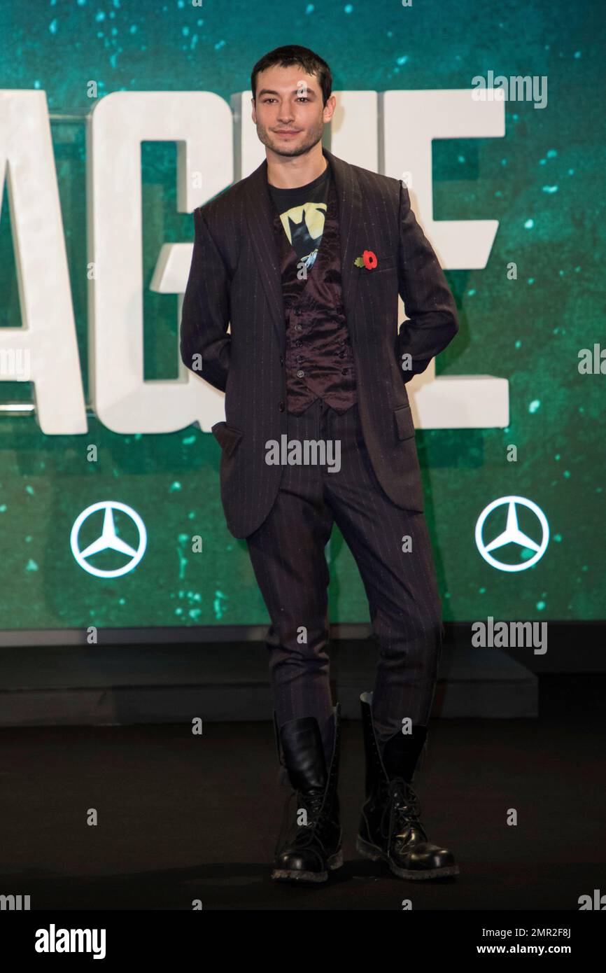 Actor Ezra Miller poses for photographers at a photo call to promote ...