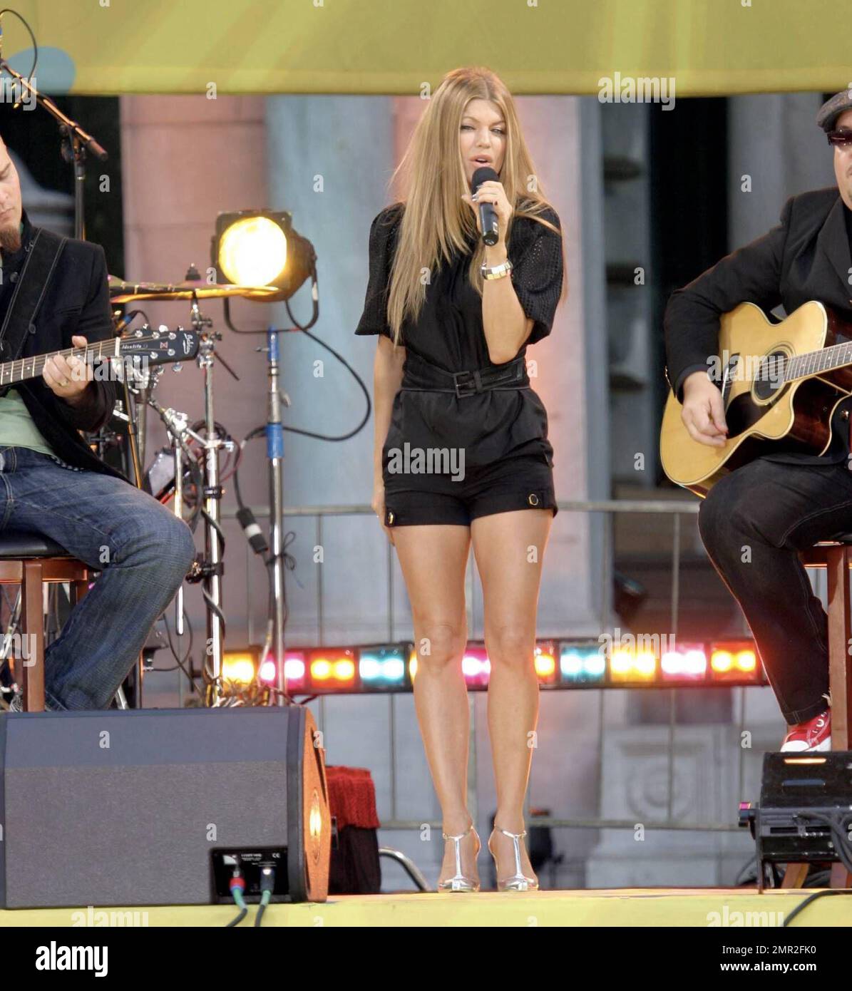 Fergie performs live in Bryant Park to promote her new album "Big Girls ...
