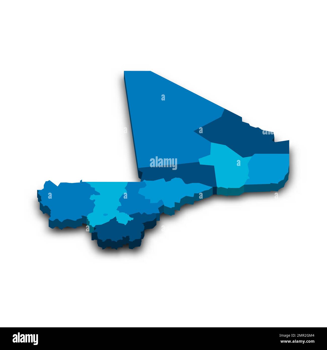 Mali political map of administrative divisions Stock Vector Image & Art ...