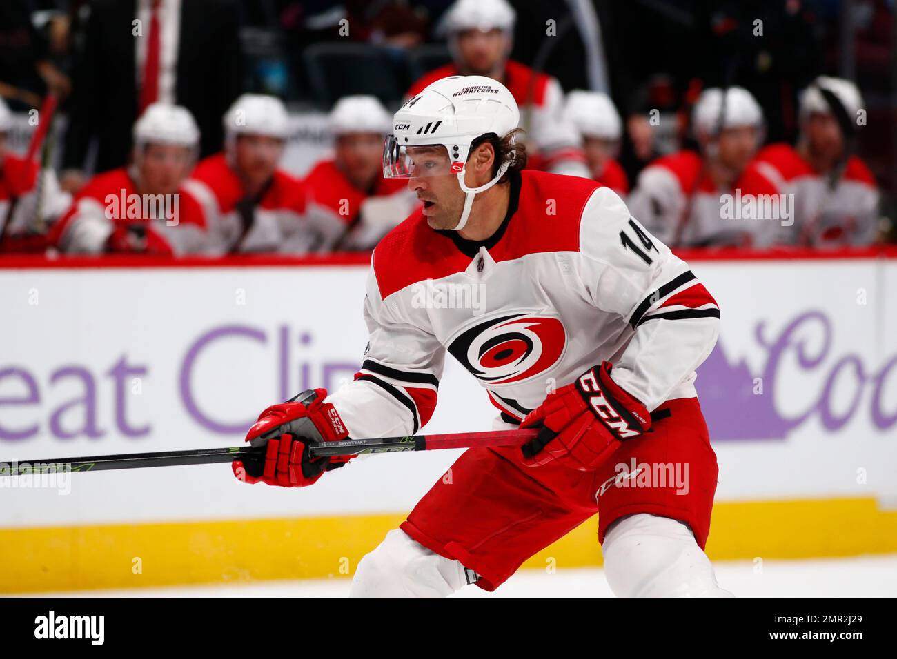 Carolina Hurricanes right wing Justin Williams (14) in the second ...
