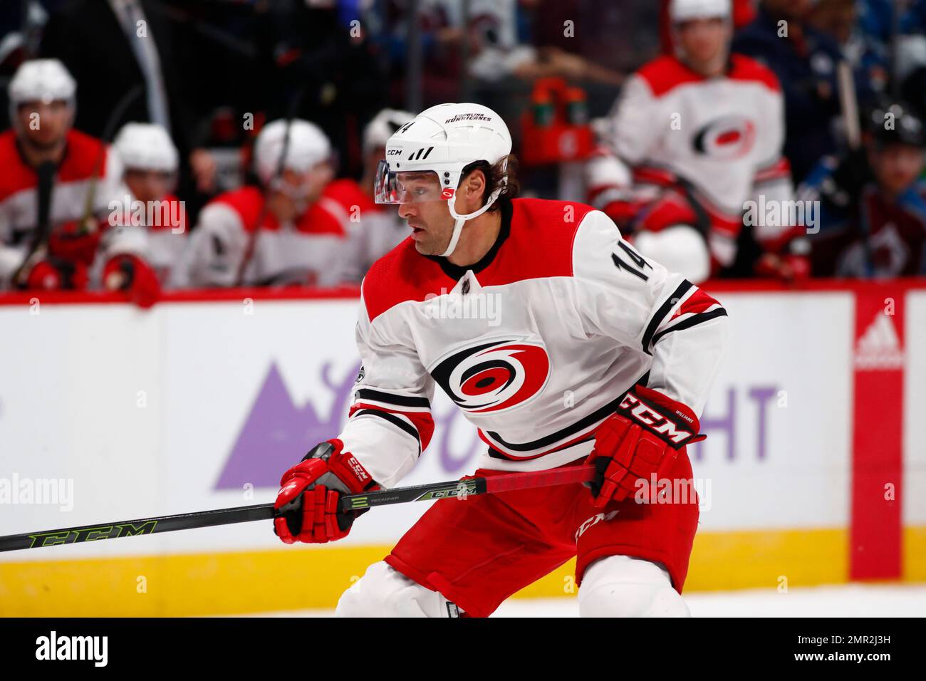 Carolina Hurricanes right wing Justin Williams (14) in the second ...