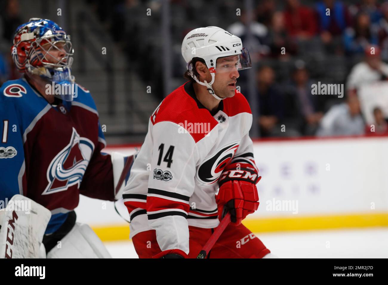 Carolina Hurricanes right wing Justin Williams (14) in the second ...