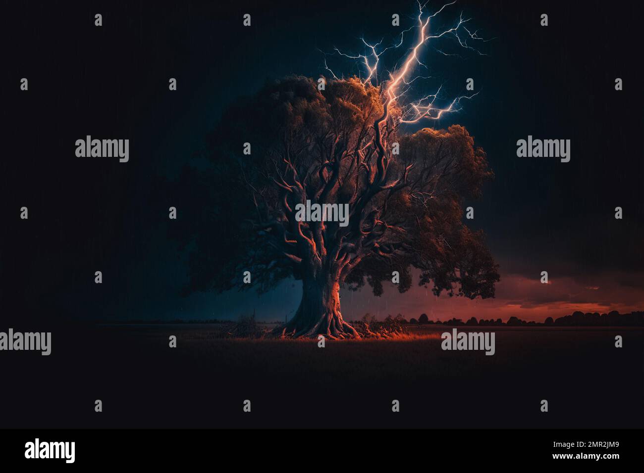 Electricity storm tree hi-res stock photography and images - Alamy