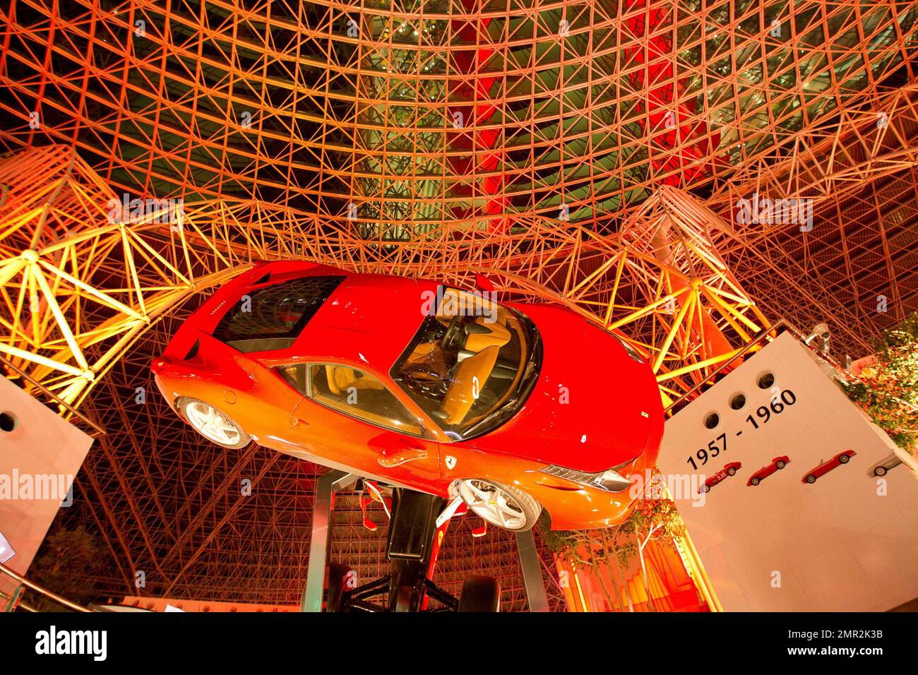 Atmospheric views of Ferrari World, the worldÕs largest indoor theme ...