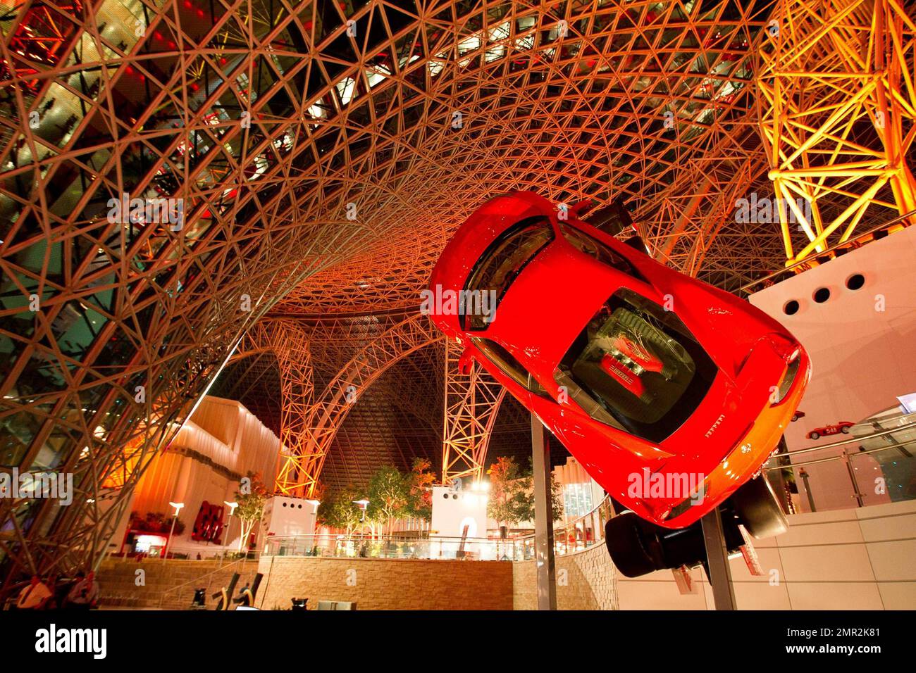 Atmospheric views of Ferrari World, the worldÕs largest indoor theme ...