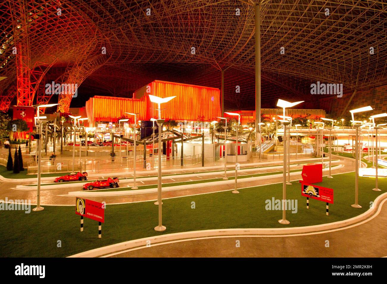 Atmospheric views of Ferrari World, the worldÕs largest indoor theme ...