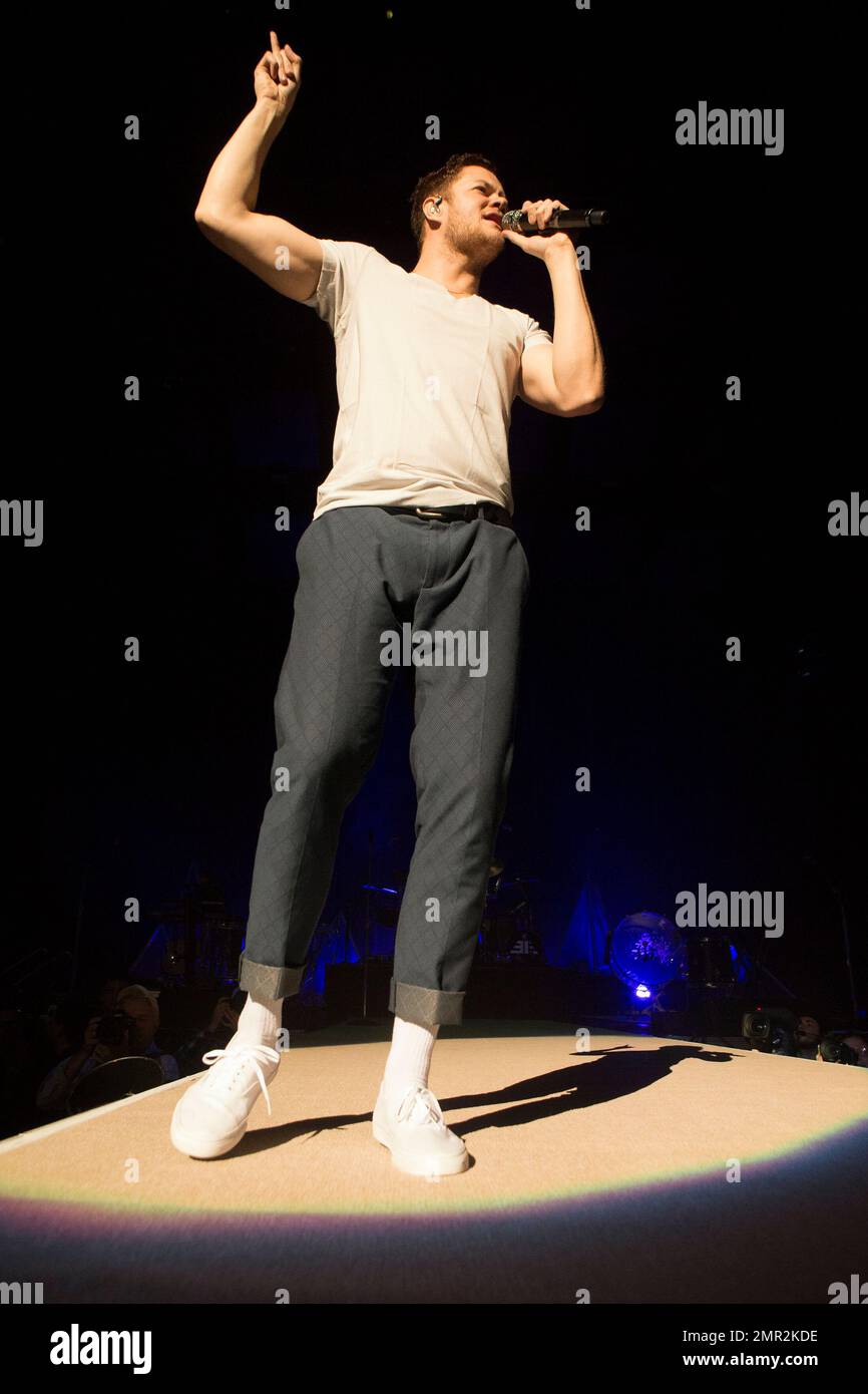 Dan Reynolds of the band Imagine Dragons performs in concert during ...
