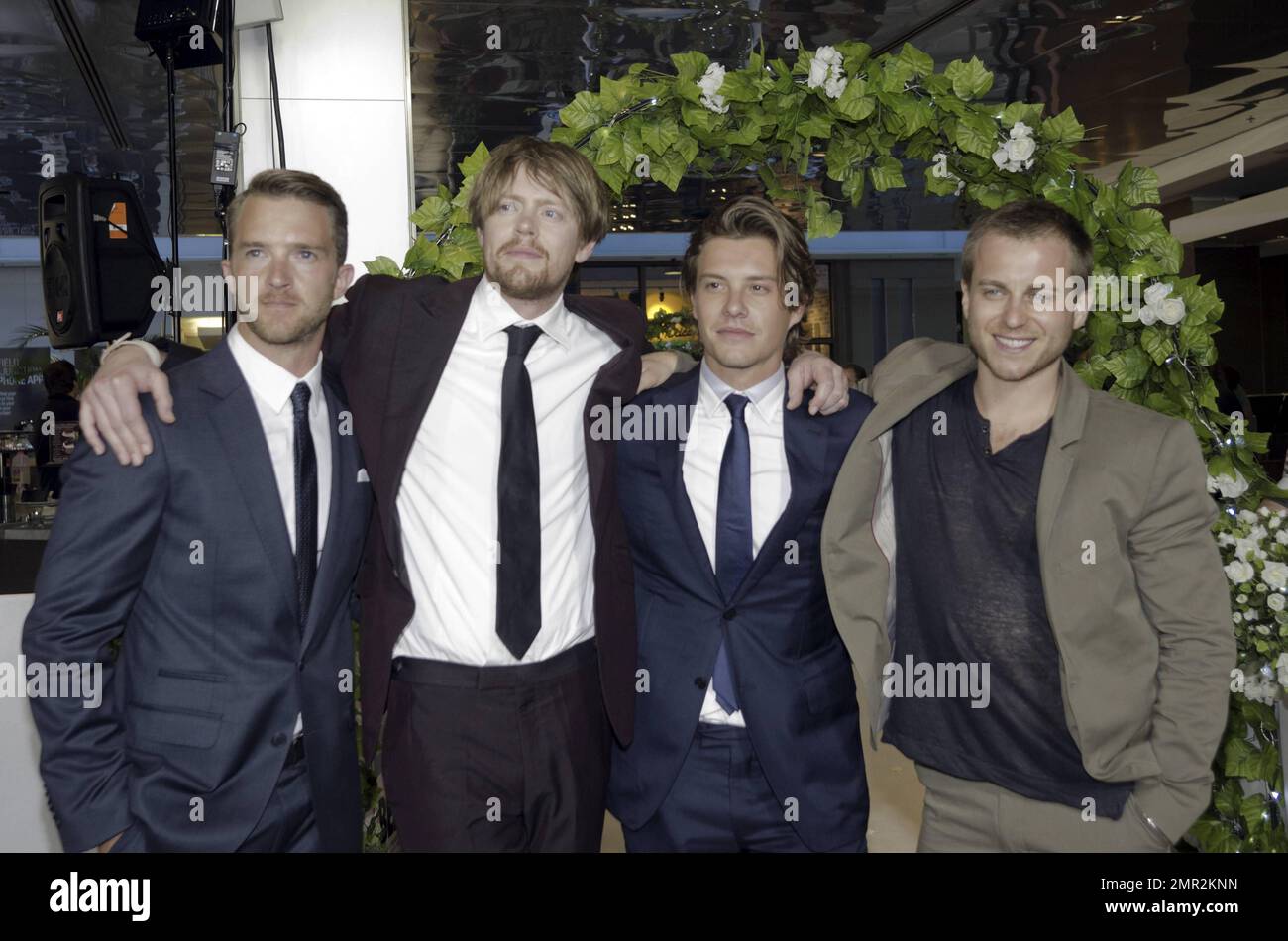 Tim Draxl, Kris Marshall, Xavier Samuel and Kevin Bishop arrive at the ...
