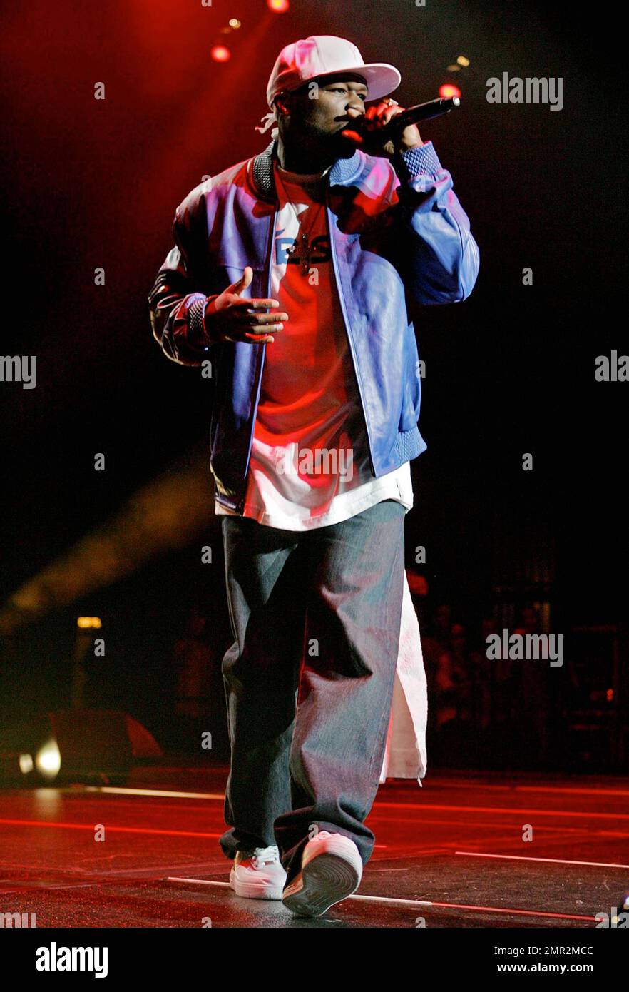 Rapper 50 Cent (Curtis Jackson) live in concert at The Fillmore Miami ...