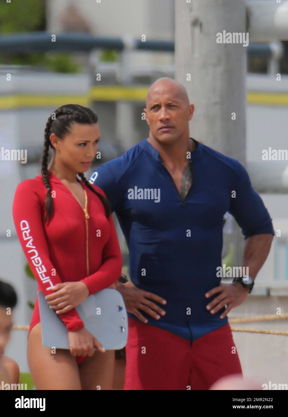 WORLDWIDE - Dwayne 'The Rock' Johnson and Ilfenesh Hadera in costume on ...