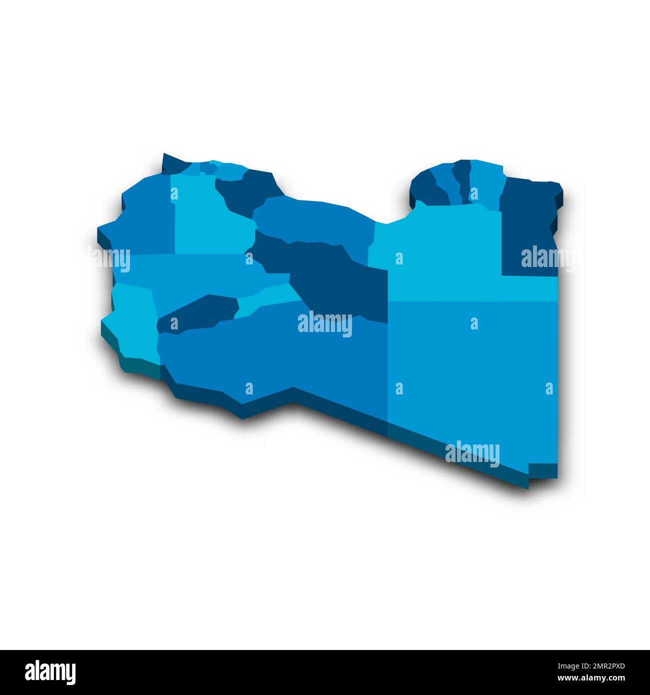 Libya political map of administrative divisions Stock Vector Image ...