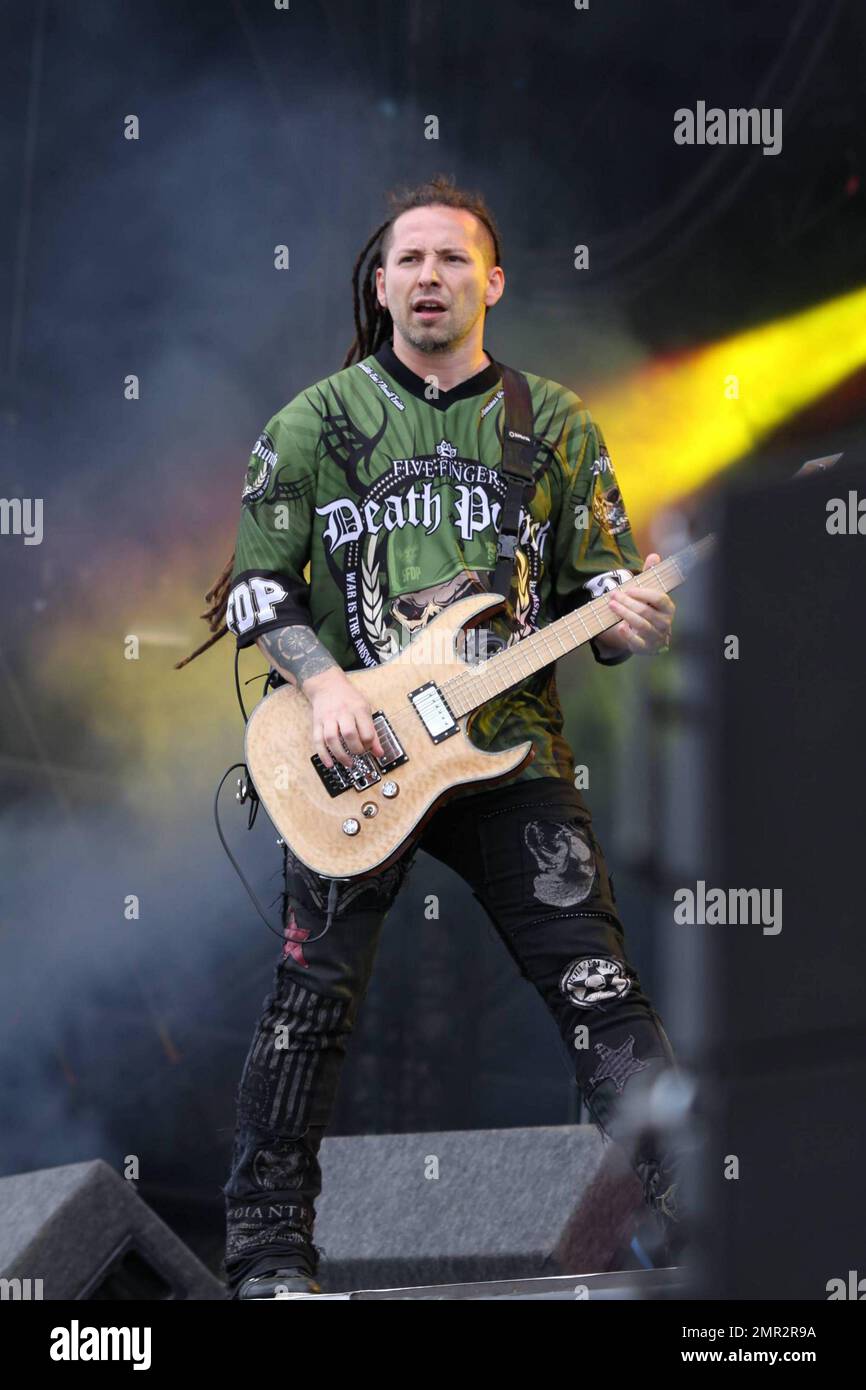 Zoltan Bathory of the American heavy metal band Five Finger Death Punch ...