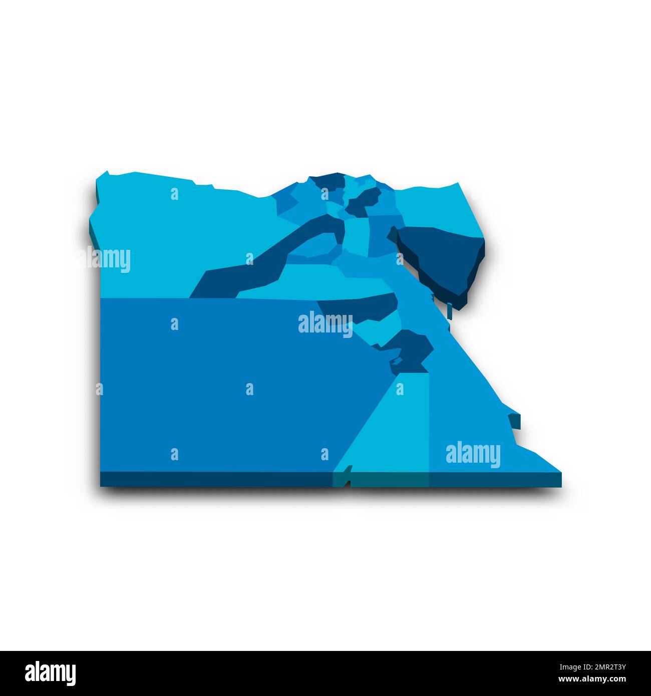 Egypt political map of administrative divisions Stock Vector Image ...