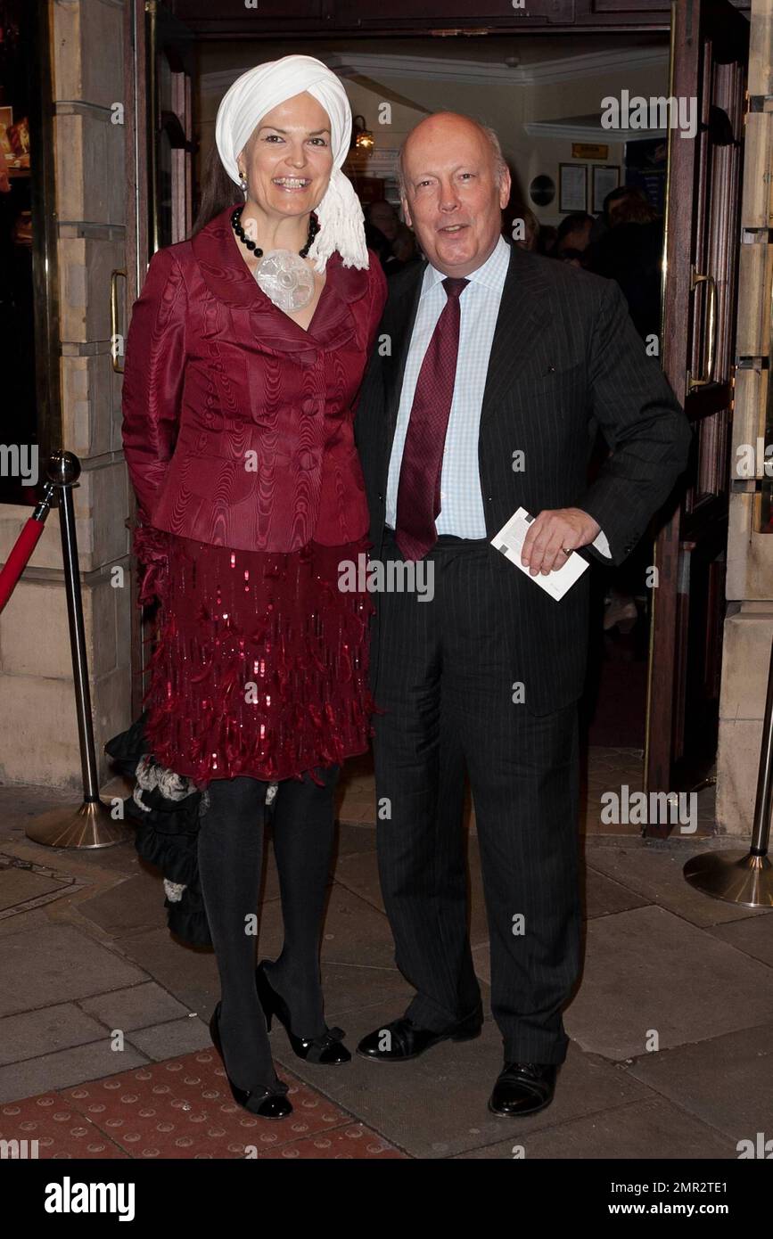 Julian Fellows and wife Emma Kitchener-Fellowes arrive at Shaftesbury ...