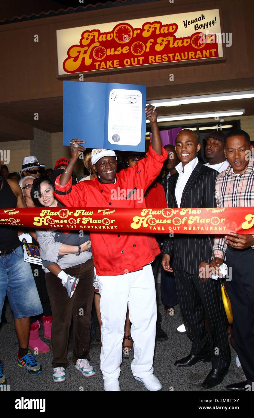 Former 'Public Enemy' member and reality star Flavor Flav attends the ...