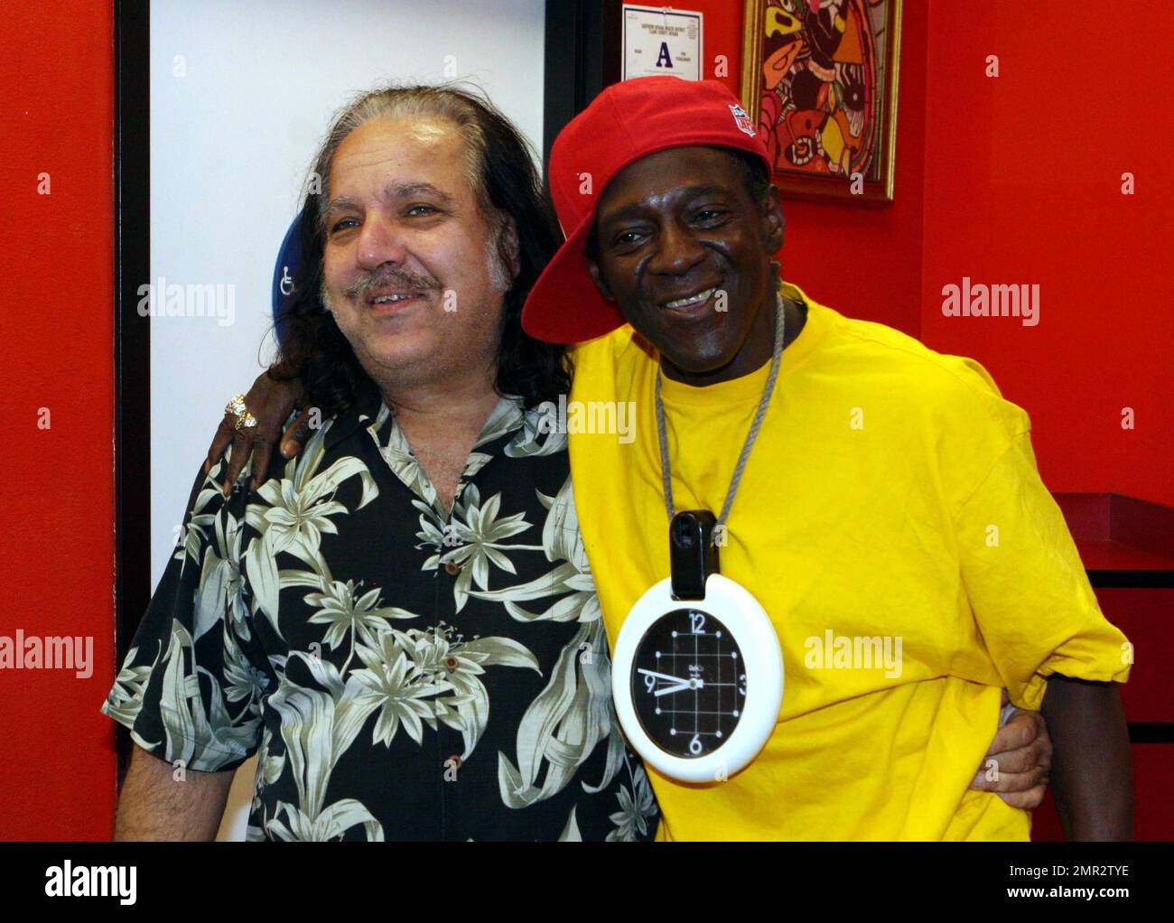 EXCLUSIVE!! Ron Jeremy and Flavor Flav pose for photos as they launch ...