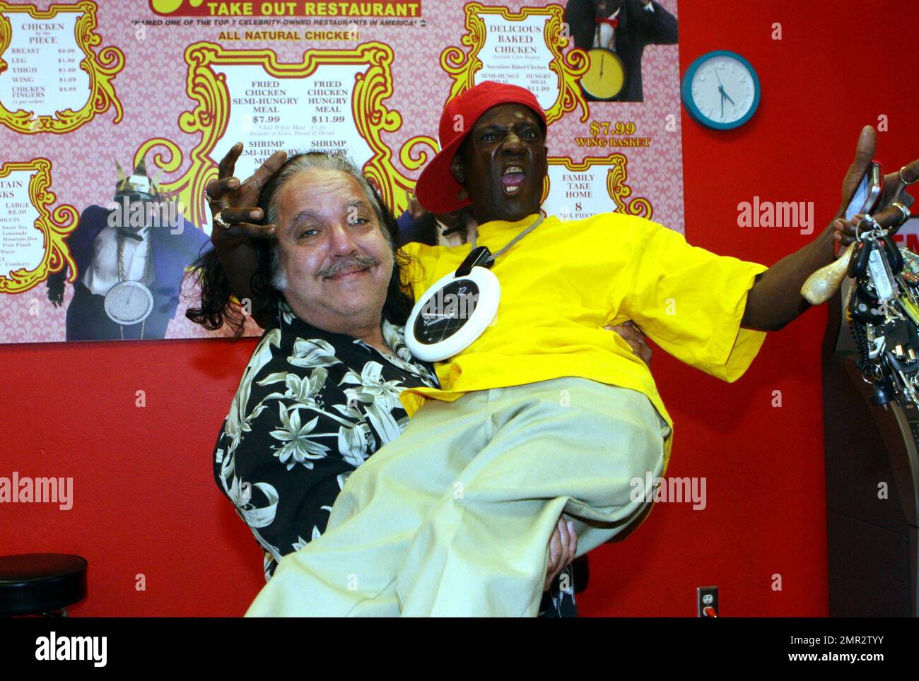 EXCLUSIVE!! Ron Jeremy and Flavor Flav pose for photos as they launch ...