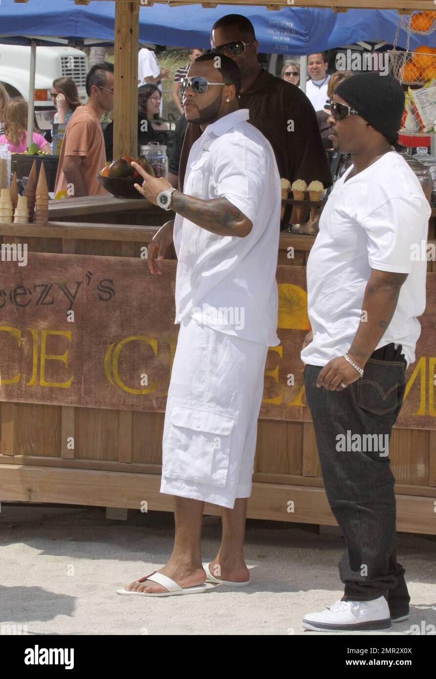 Rapper Flo Rida shooting a music video for his new album R.O.O.T.S. The ...