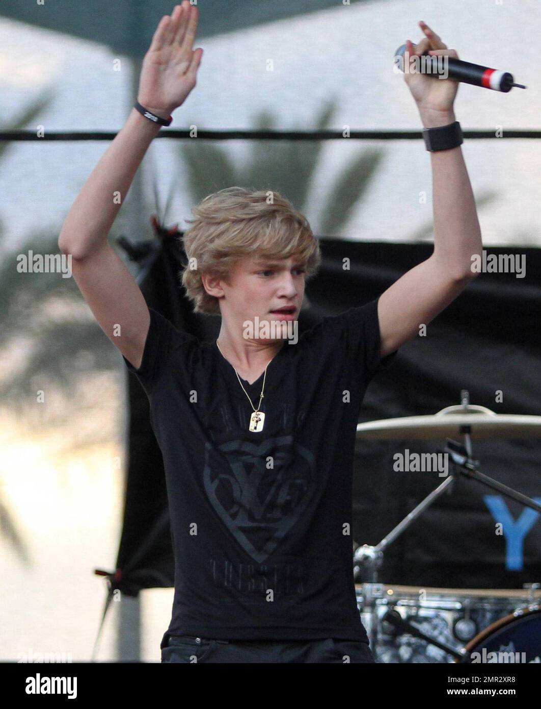 Australian pop R&B singer songwriter Cody Simpson perorms during Y100's ...