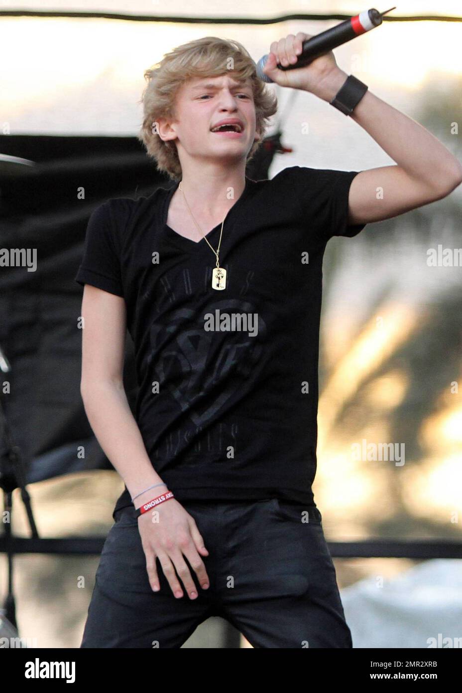 Australian pop R&B singer songwriter Cody Simpson perorms during Y100's ...