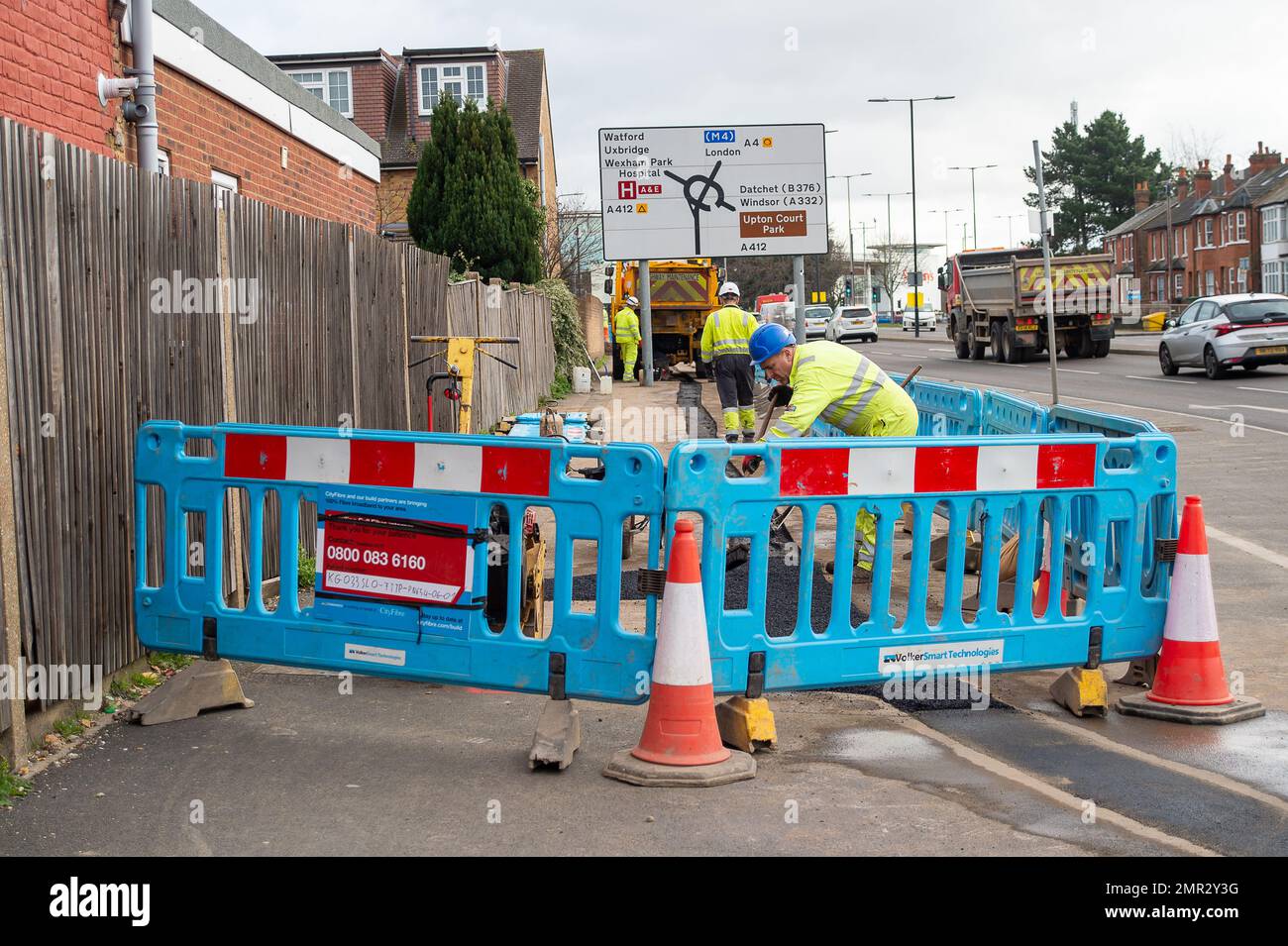 Slough, Berkshire, UK. 31st January, 2023. Super fast broadband was ...