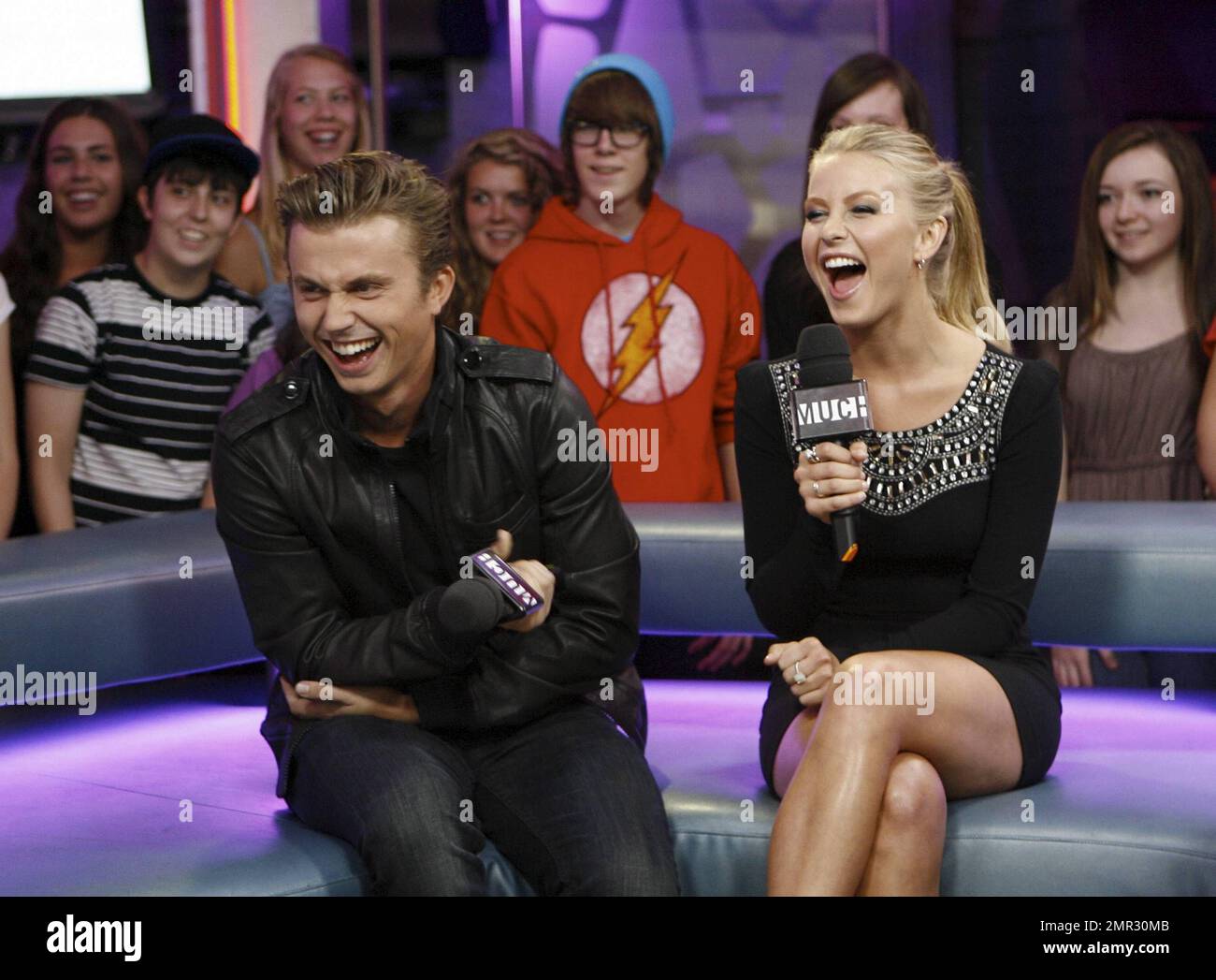 "Footloose" stars Julianne Hough and Kenny Wormald make an appearance ...