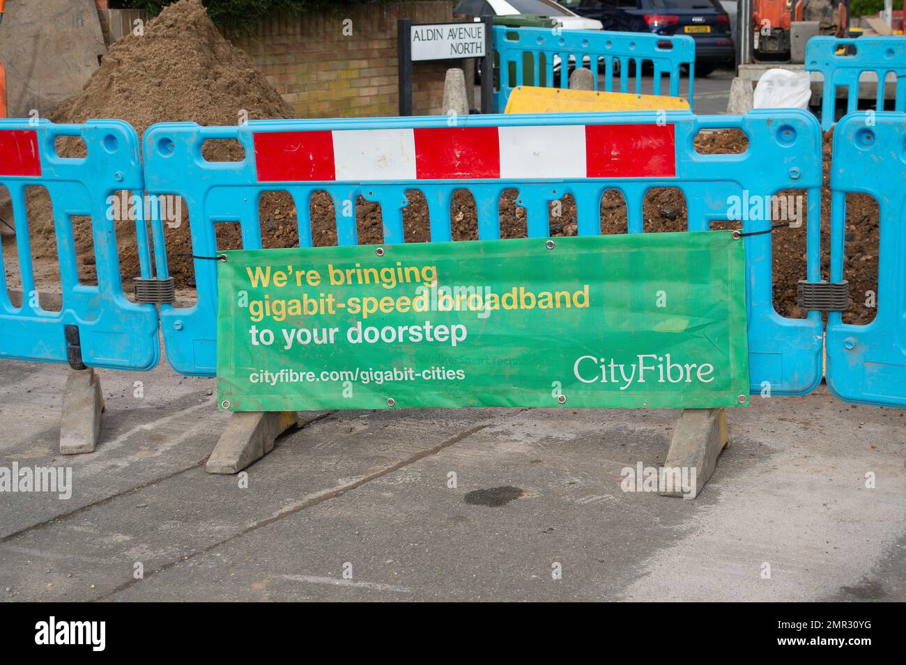 Slough, Berkshire, UK. 31st January, 2023. Super fast broadband was ...