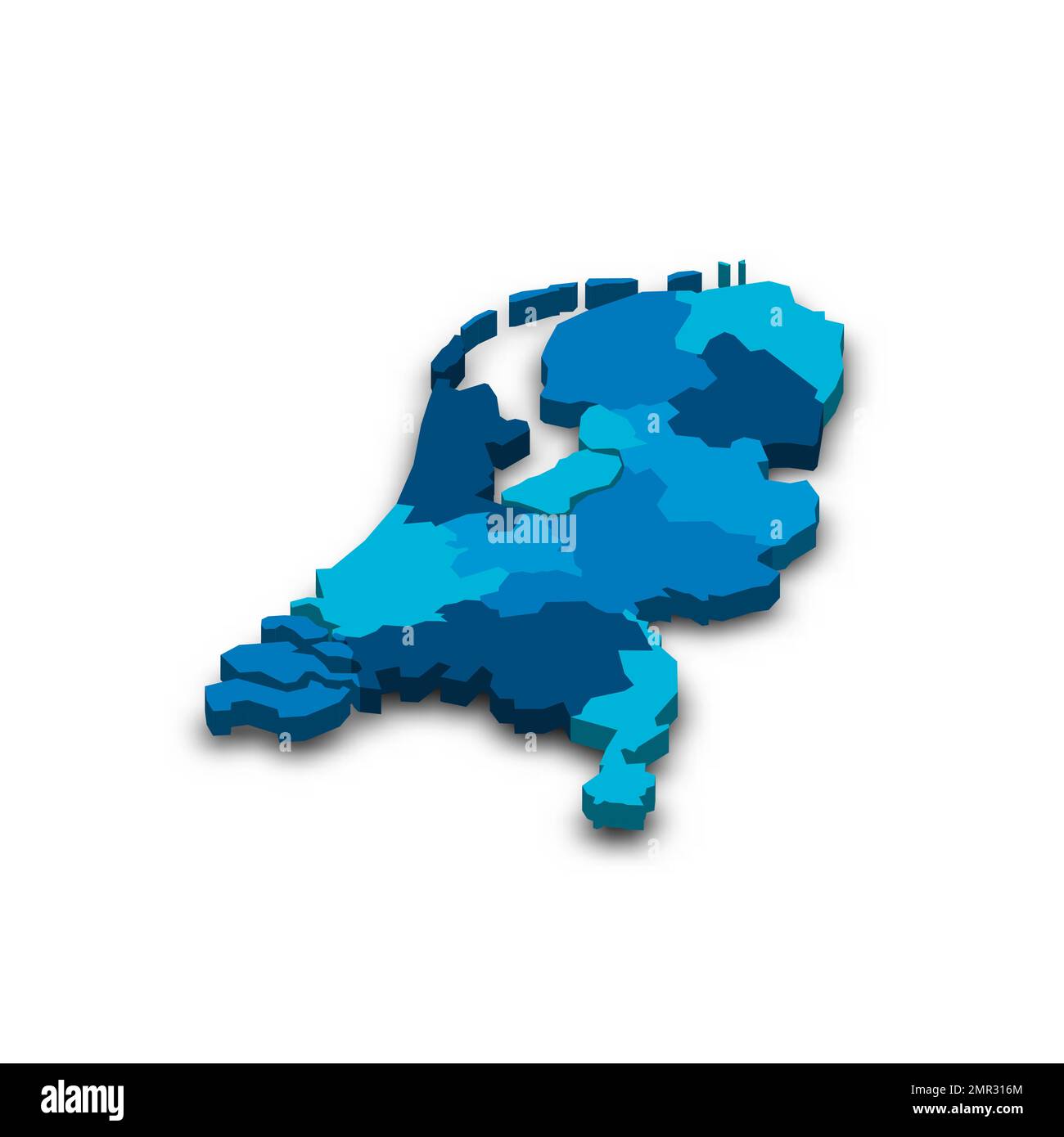 Netherlands political map of administrative divisions Stock Vector ...