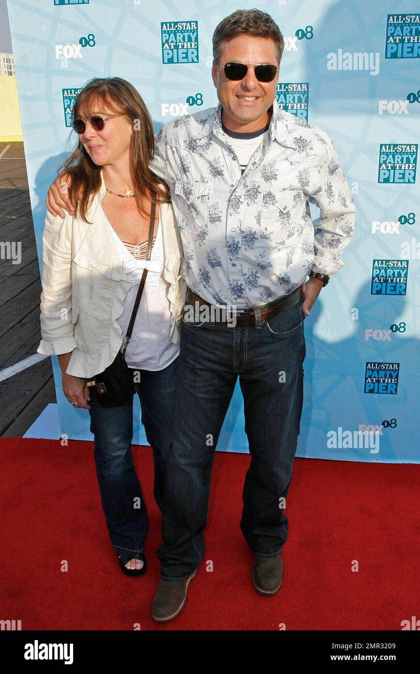 Mark L. Walberg and wife arrive at the FOX All-Star Party at the Pier ...
