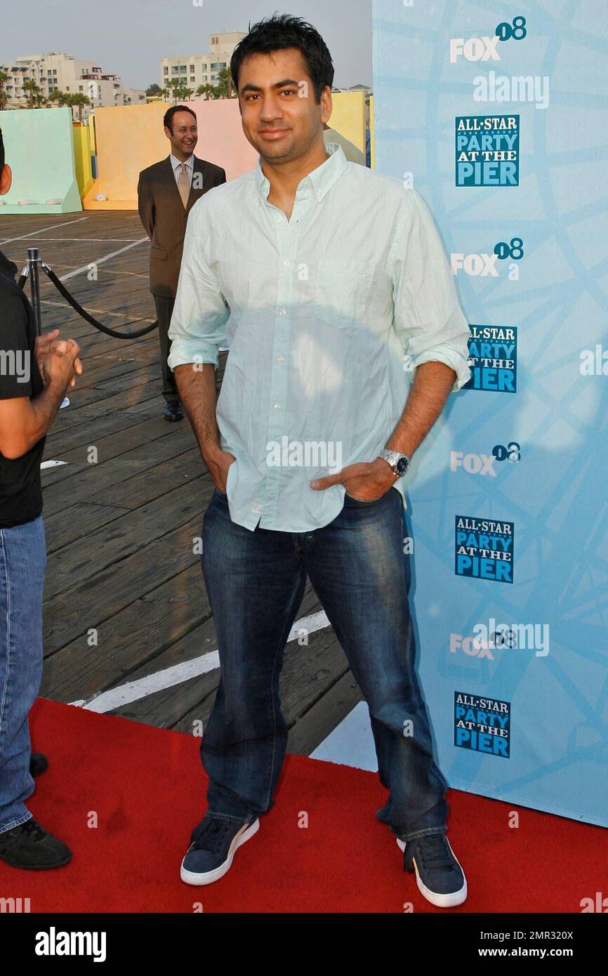Kal Penn arrives at the FOX All-Star Party at the Pier in Santa Monica ...