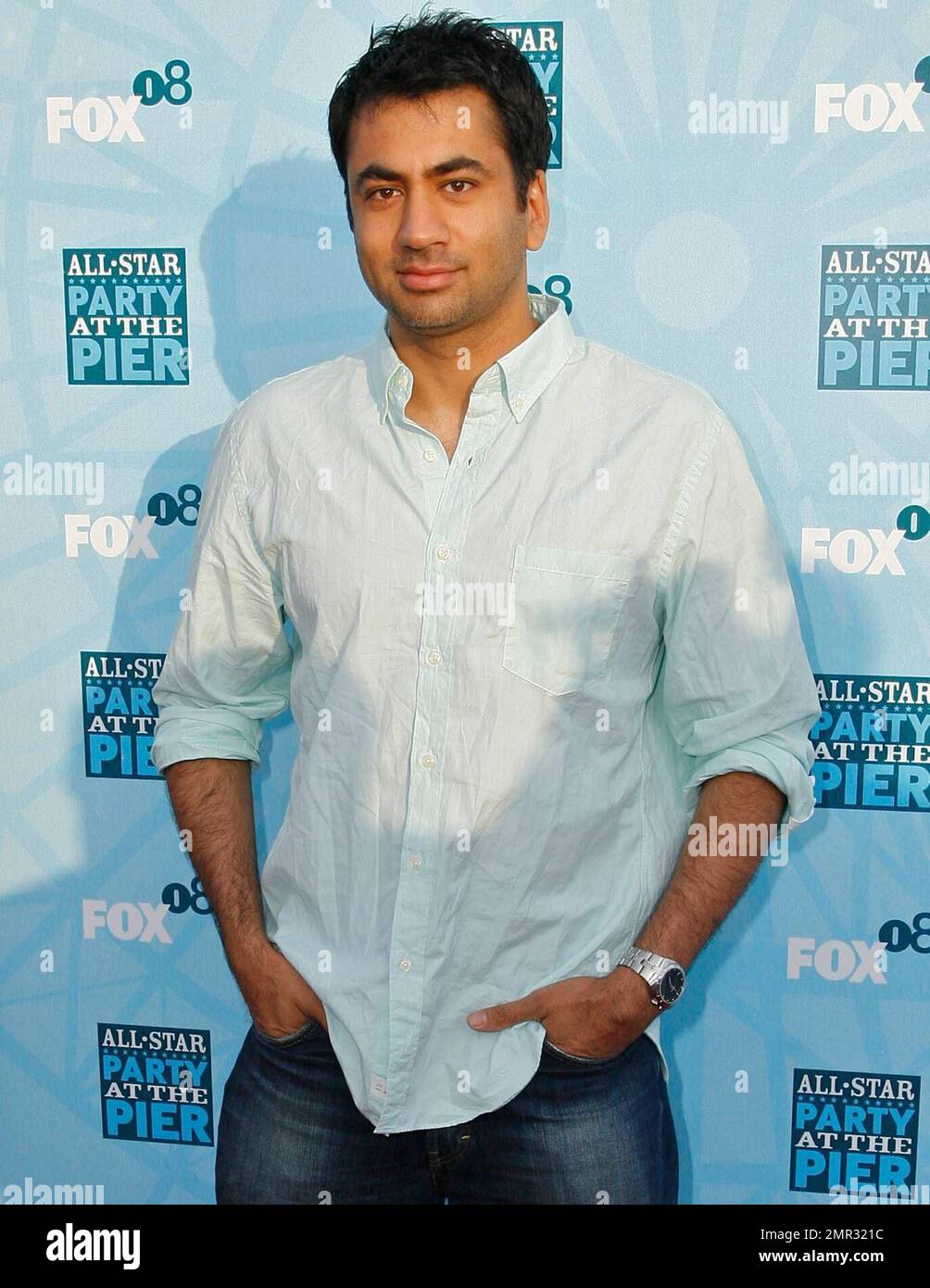 Kal Penn arrives at the FOX All-Star Party at the Pier in Santa Monica ...