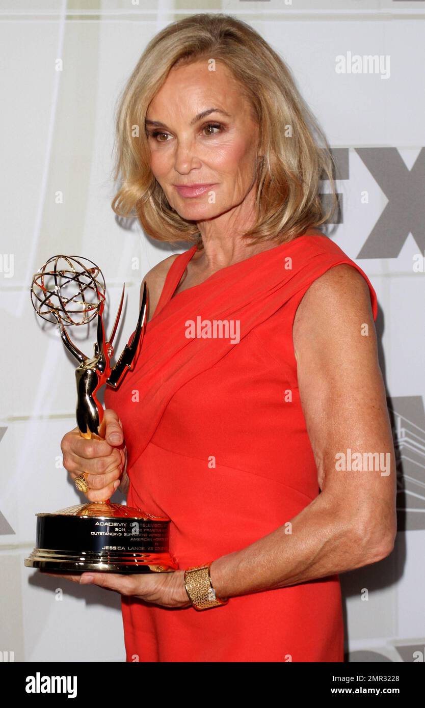 Jessica Lange, winner of the 2012 Emmy for Best Supporting Actress in a ...